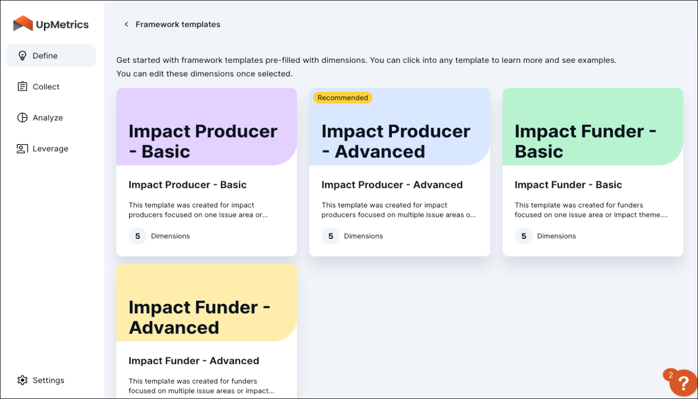 Which impact framework is right for you?